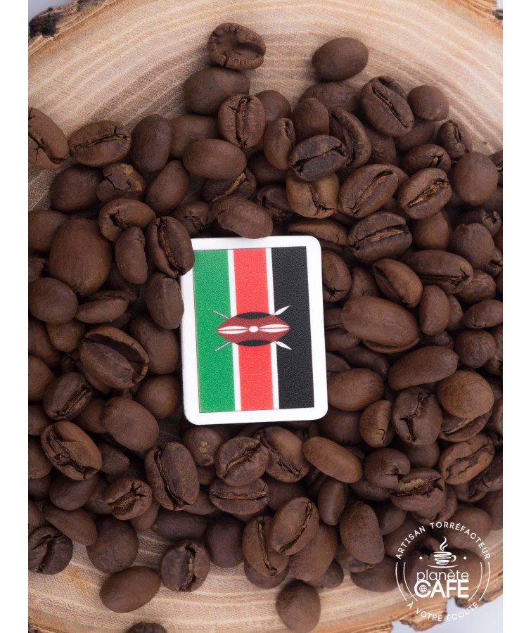 Café en Grain du Kenya, torréfié, made in France - Kirongo